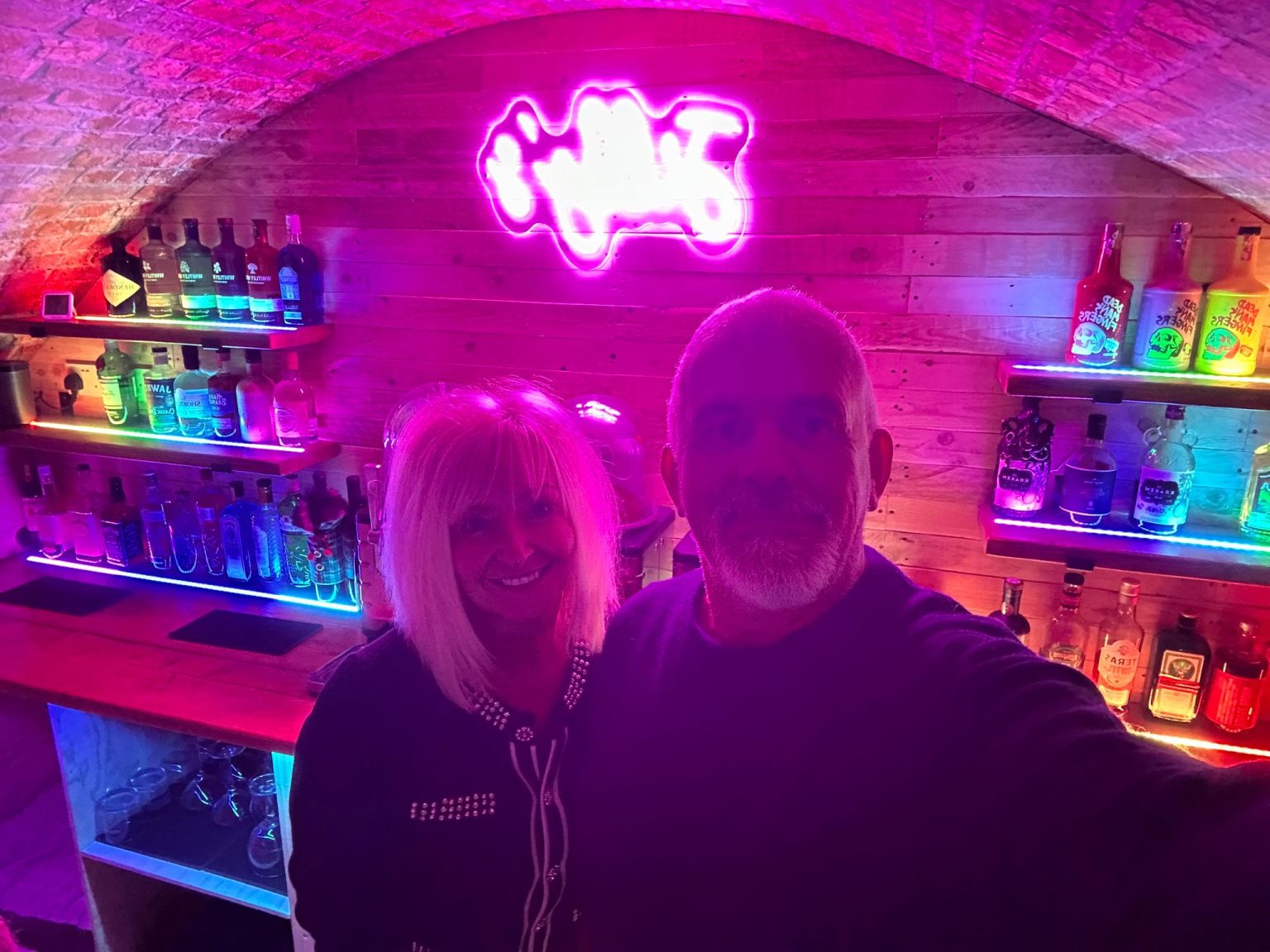 Couple's £6,000 Cellar Transformation into Home Pub with Beer Pumps and ...
