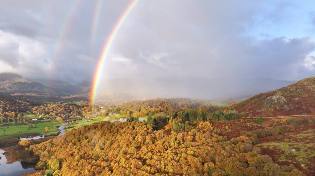 Hiker Astonished by Rare Quadruple Rainbow Display in Lake District ...