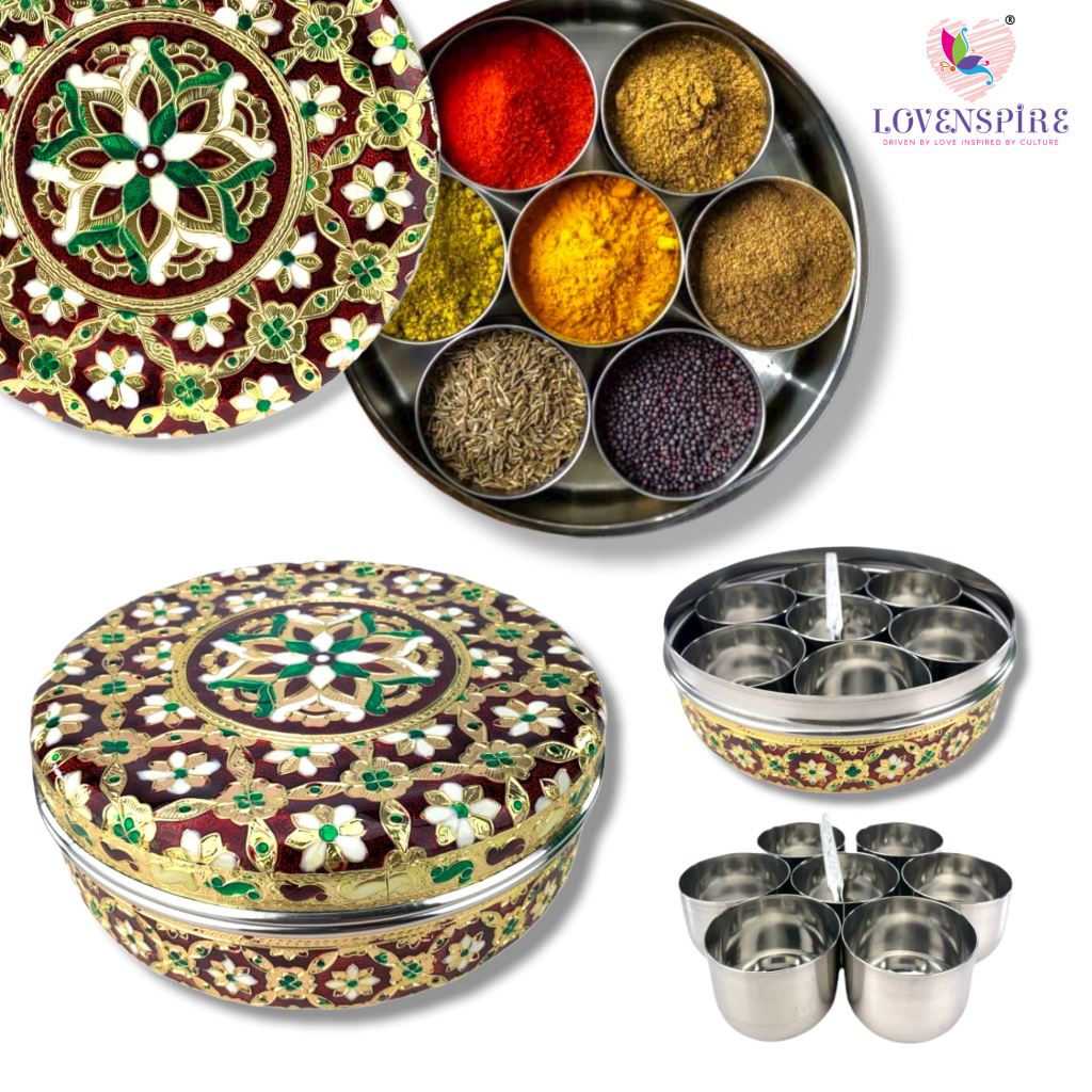 Unveiling Tradition: LoveNspire's Kitchen Indian Spice Box Transforms ...